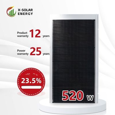 Panneau solaire en acier inoxydable de 520W BIPV avec modules cellulaires intégrés